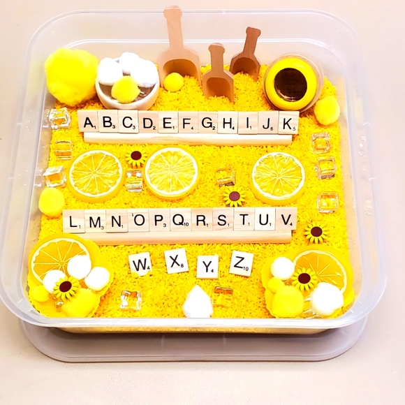 Toys | Lemonade Abc Sensory Bin | Poshmark